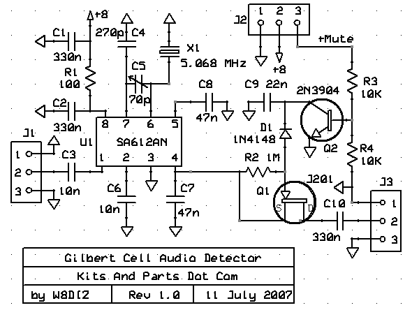 Gilbert Cell Audio Detector Kit